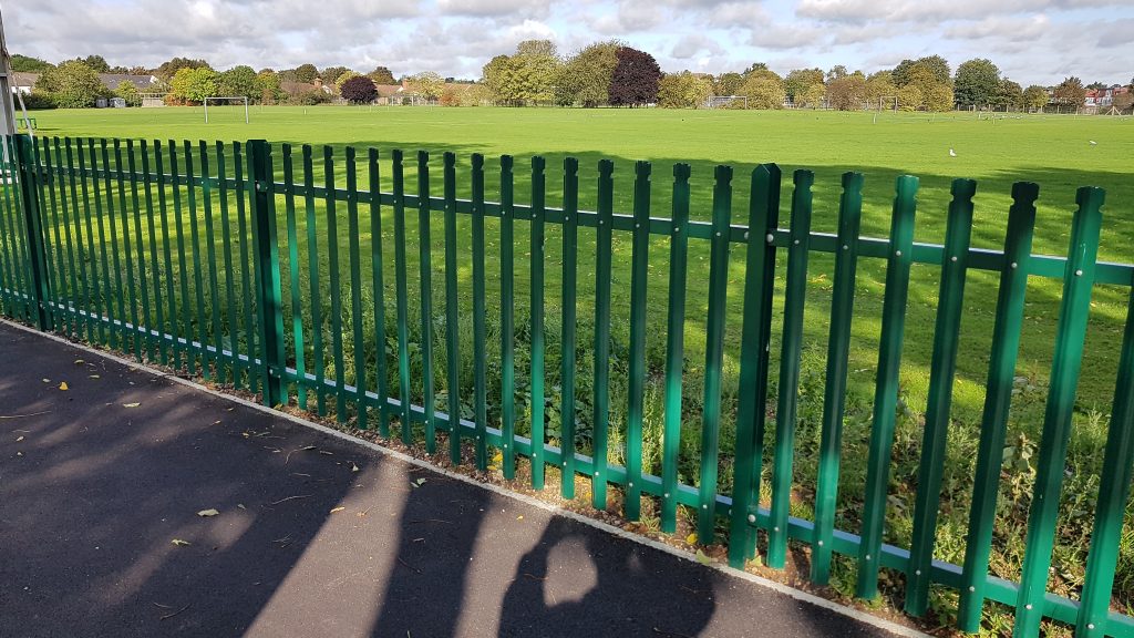 1.5m High steel security palisade - Havering Fencing