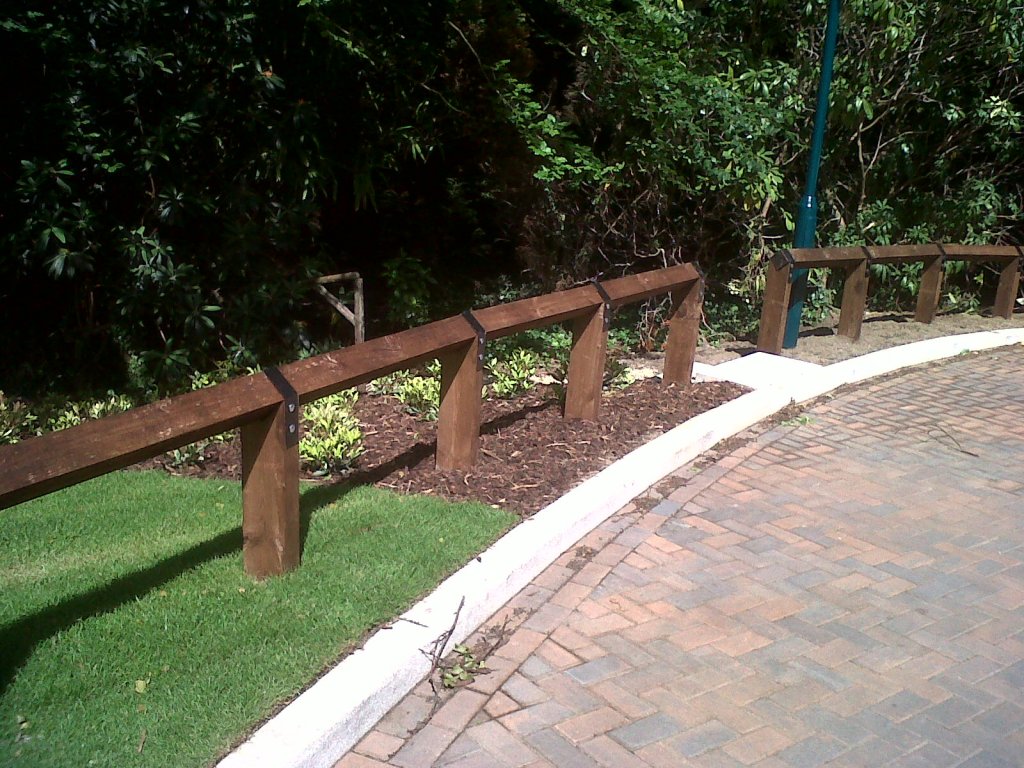 Timber Knee Rail - Essex - Havering Fencing